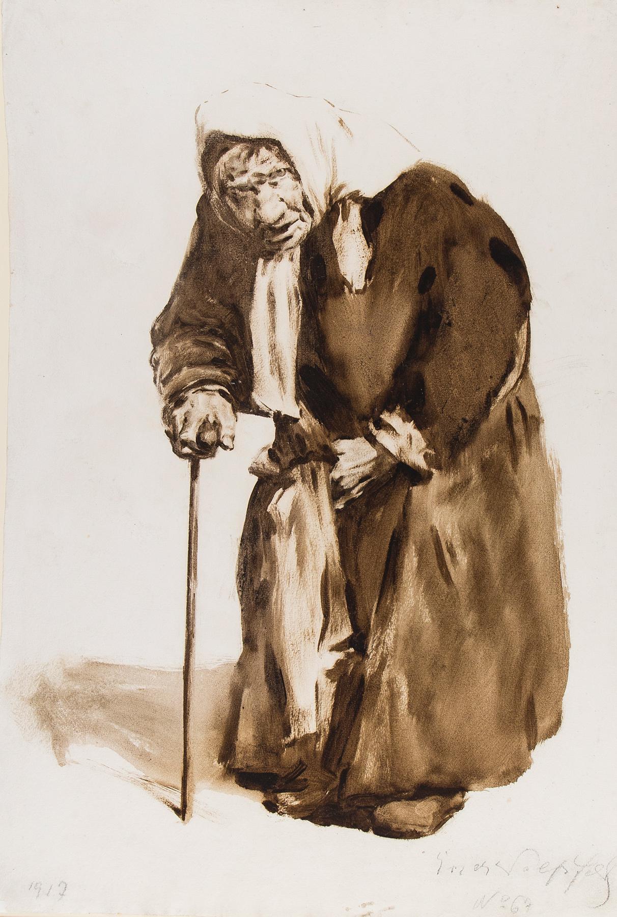 Wolfsfeld, Erich (1885 – 1956) – A Polish beggar. | ABBOTT and HOLDER