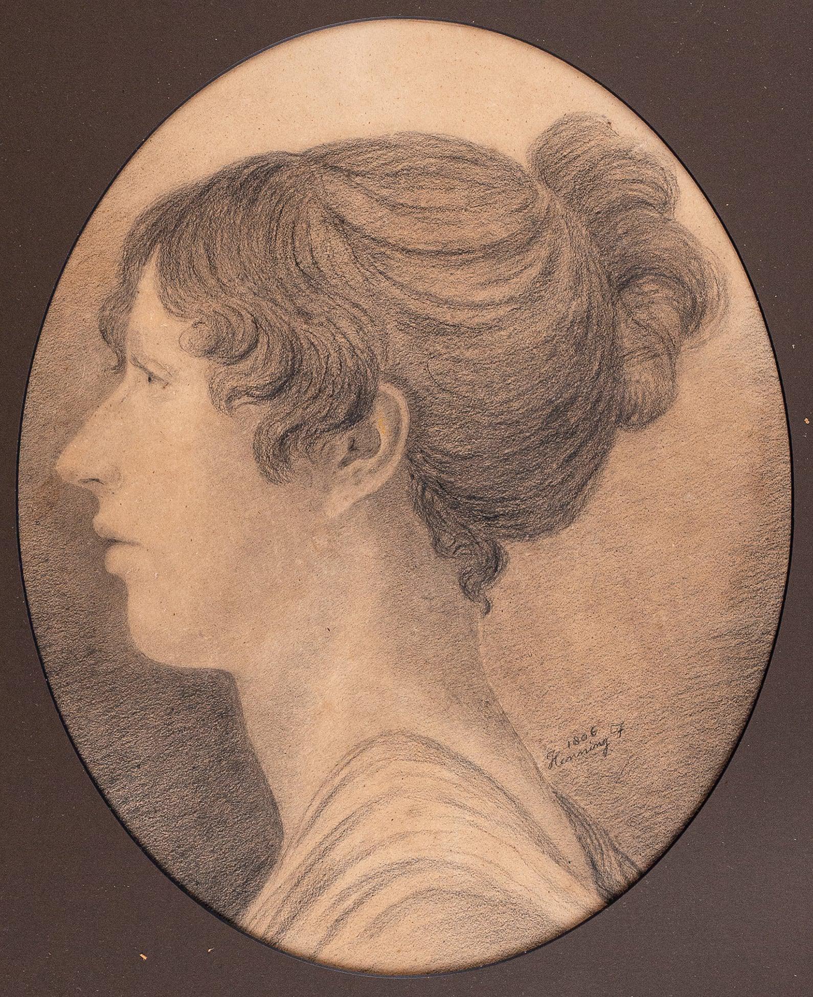 Henning, John (1771 – 1851) – Profile of a young woman. | ABBOTT and HOLDER