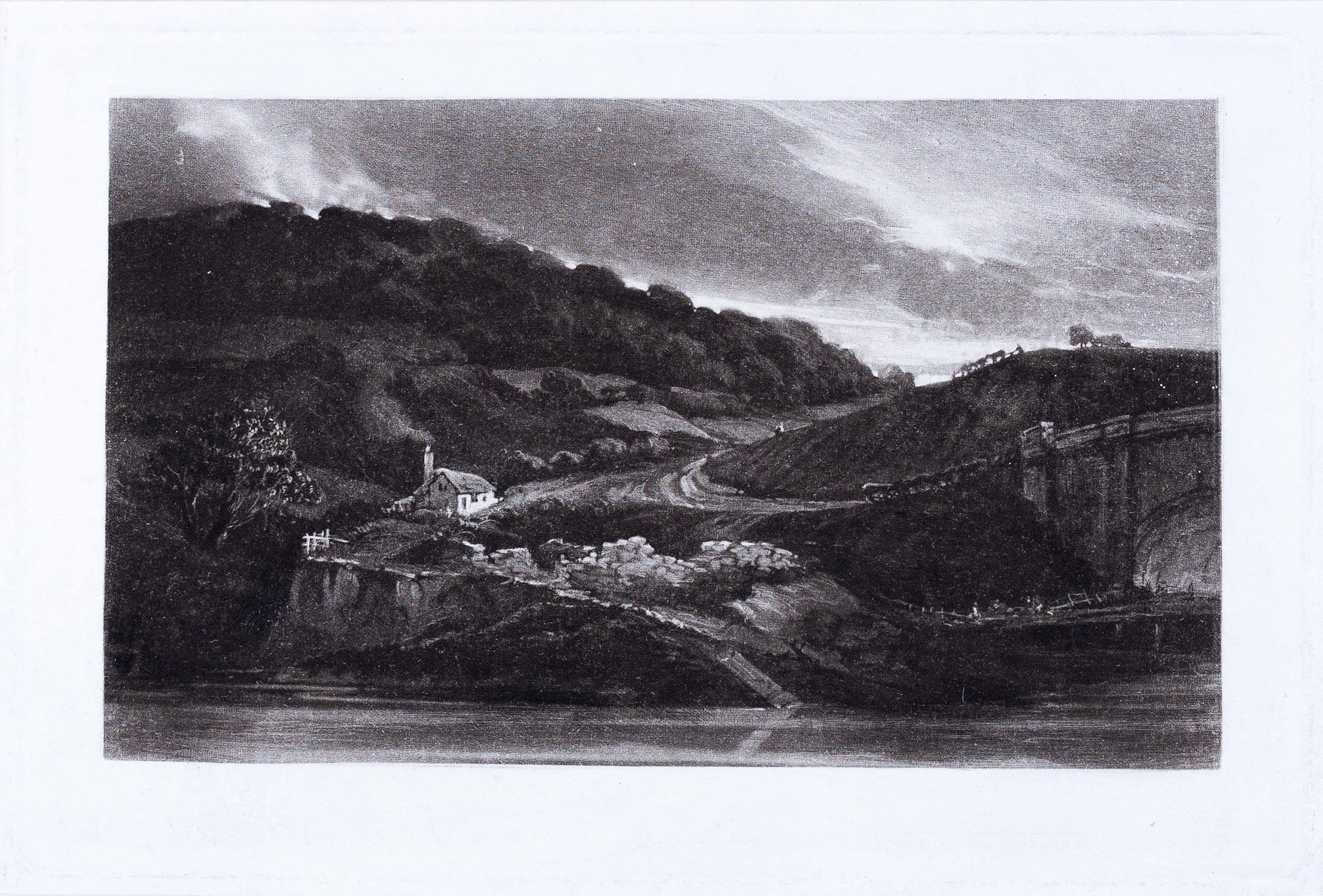 Girtin, Thomas (1775 – 1802) – Cottage above river. | ABBOTT and HOLDER