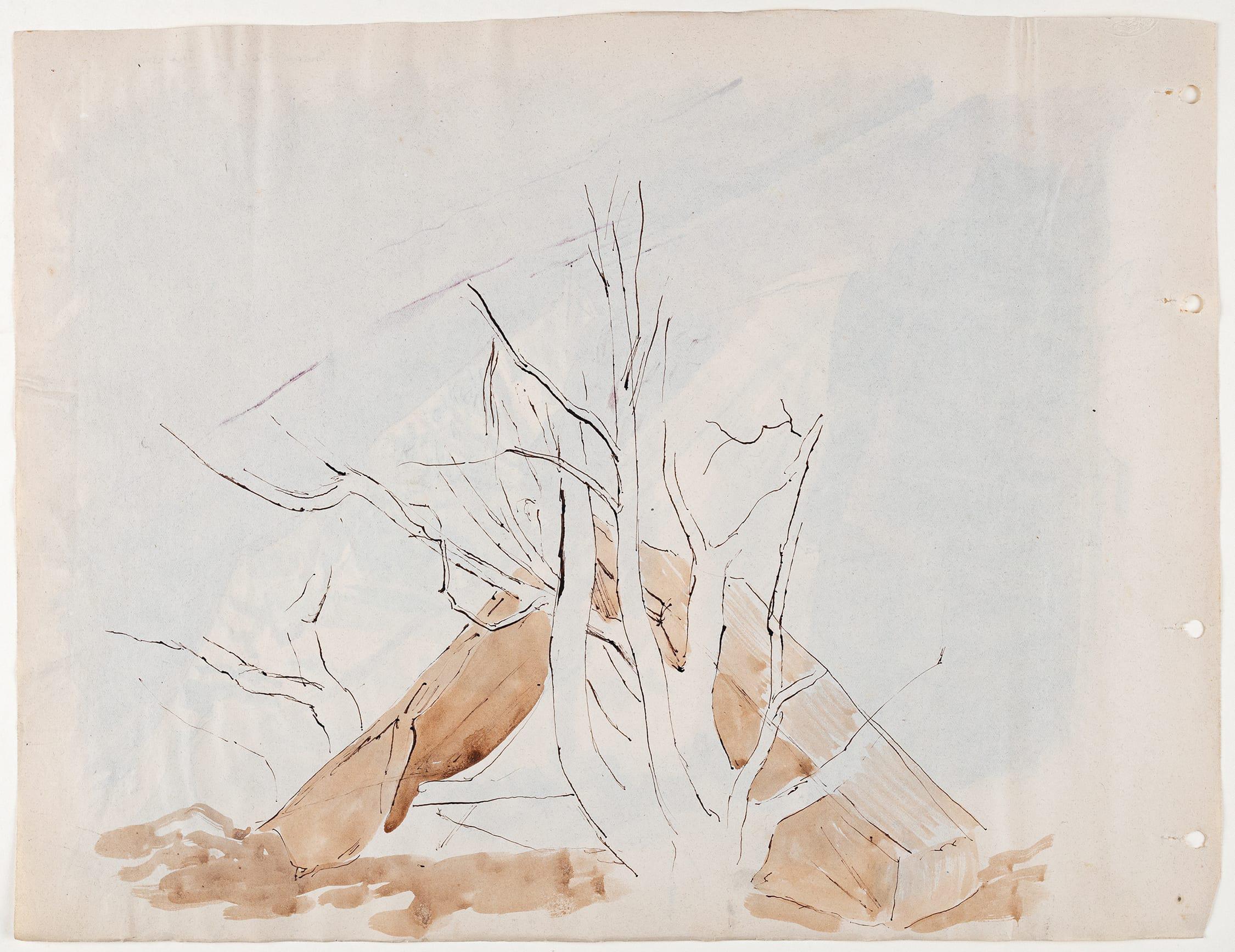 Brookshaw, Percy Drake (1907 – 1993) – View from Brookshaw’s tent ...