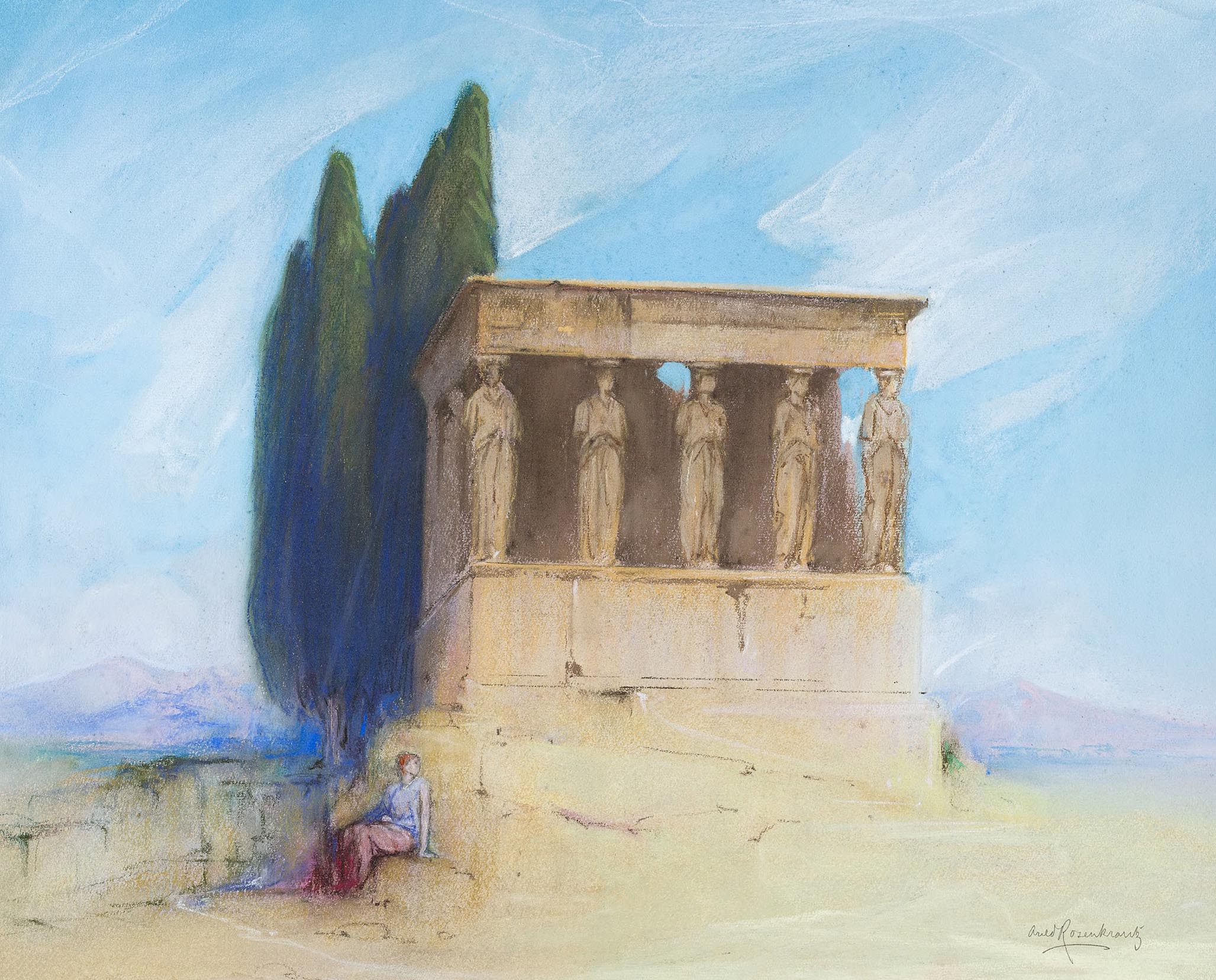 Rosenkrantz, Arild (1879 – 1964) – Erechtheion: capriccio. | ABBOTT and ...