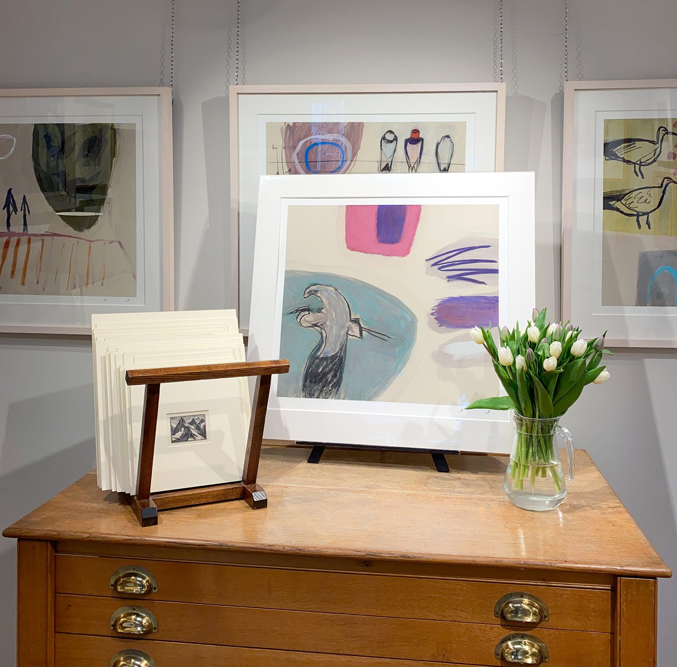 Stilwell (Contemporary), Peter – Heron over Water. | ABBOTT and HOLDER