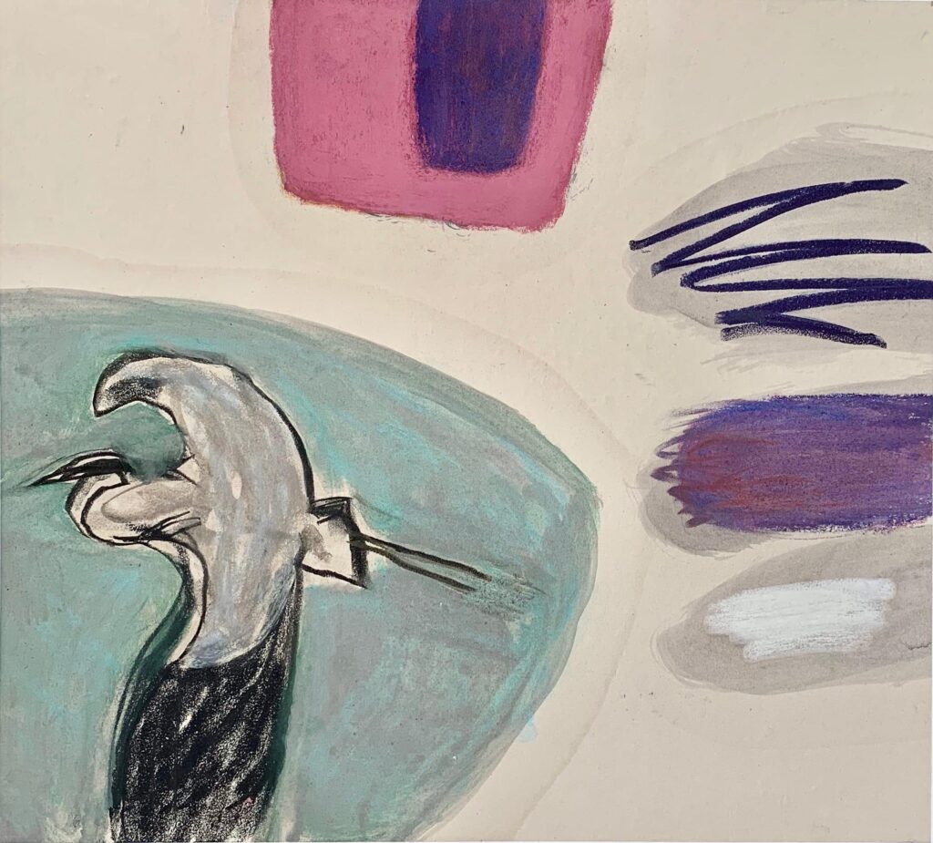 Stilwell (Contemporary), Peter – Heron over Water. | ABBOTT and HOLDER