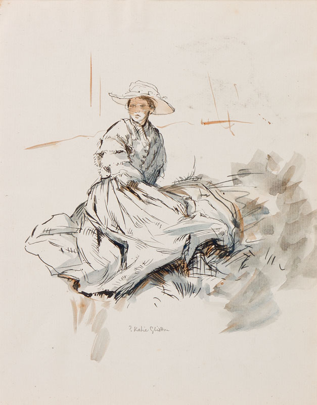 CLARKE HALL Edna (1879-1979) – ‘?Katie Gliddon’. | ABBOTT and HOLDER