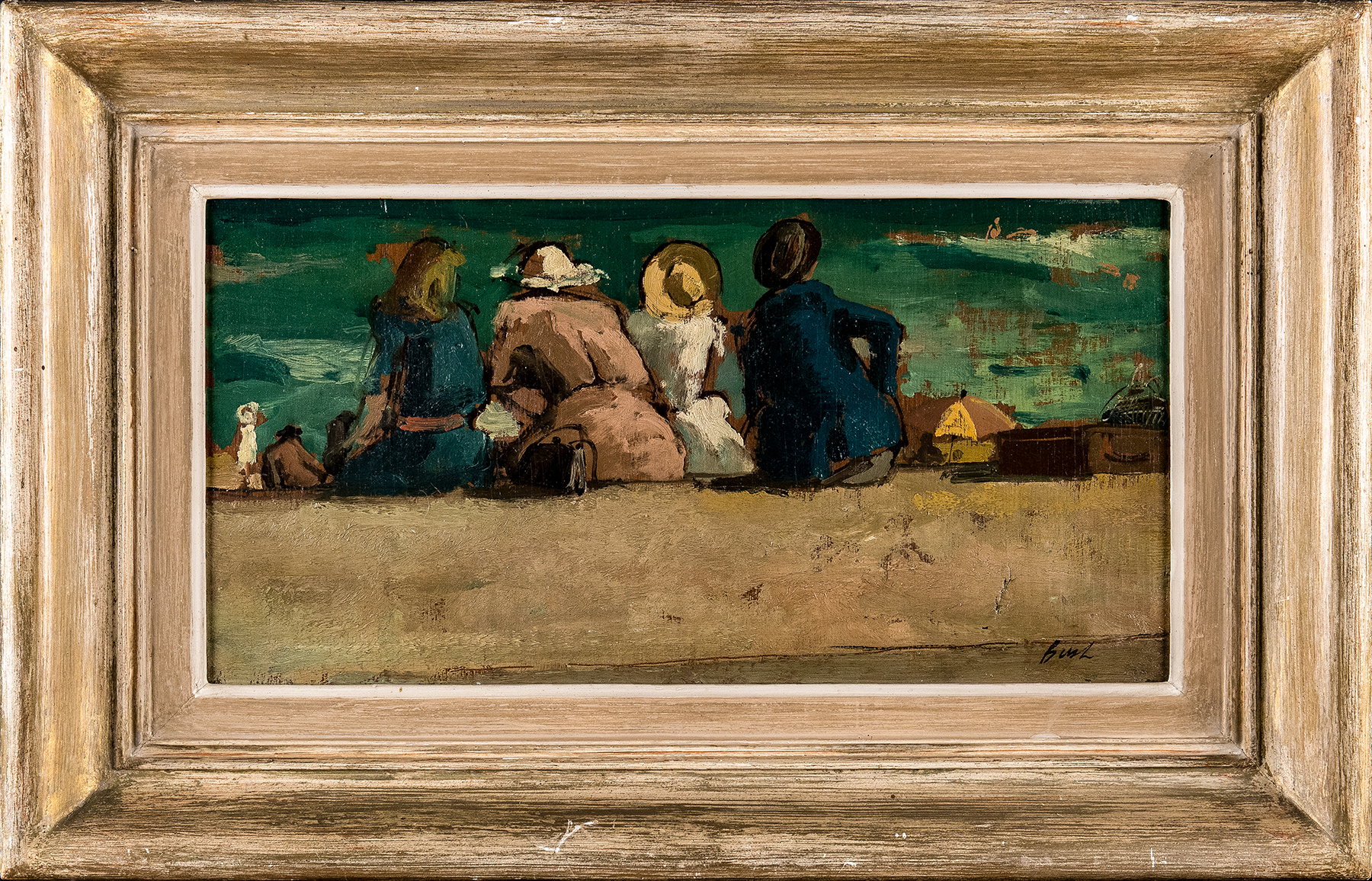 BUSH Charles William (1919-1989) – The harbour wall. | ABBOTT and HOLDER