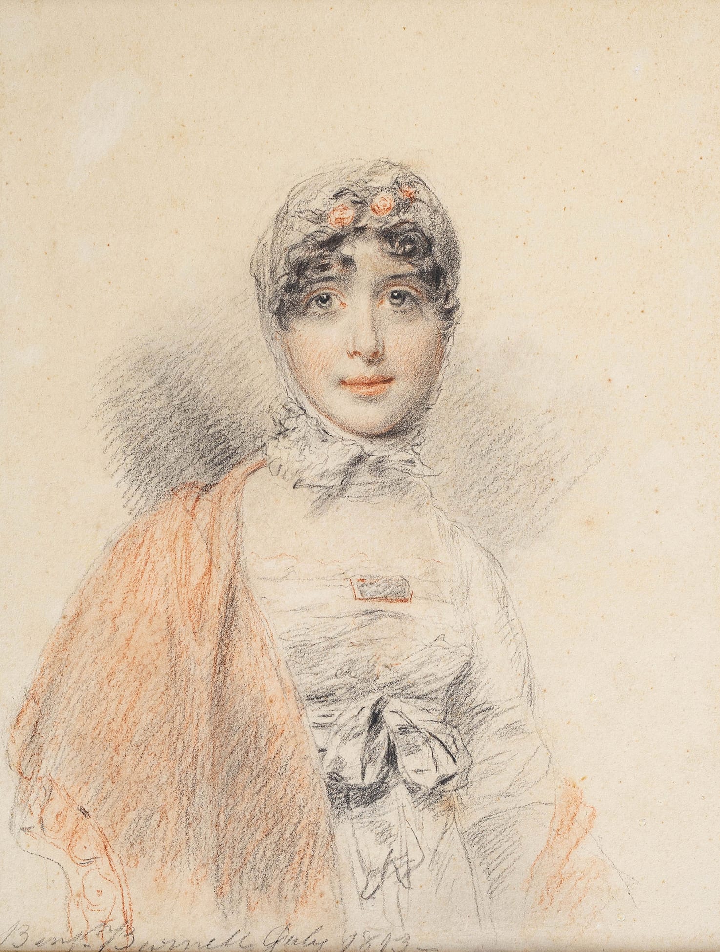 BURNELL Benjamin (1769-1828) – Portrait of a Young Woman. | ABBOTT and ...