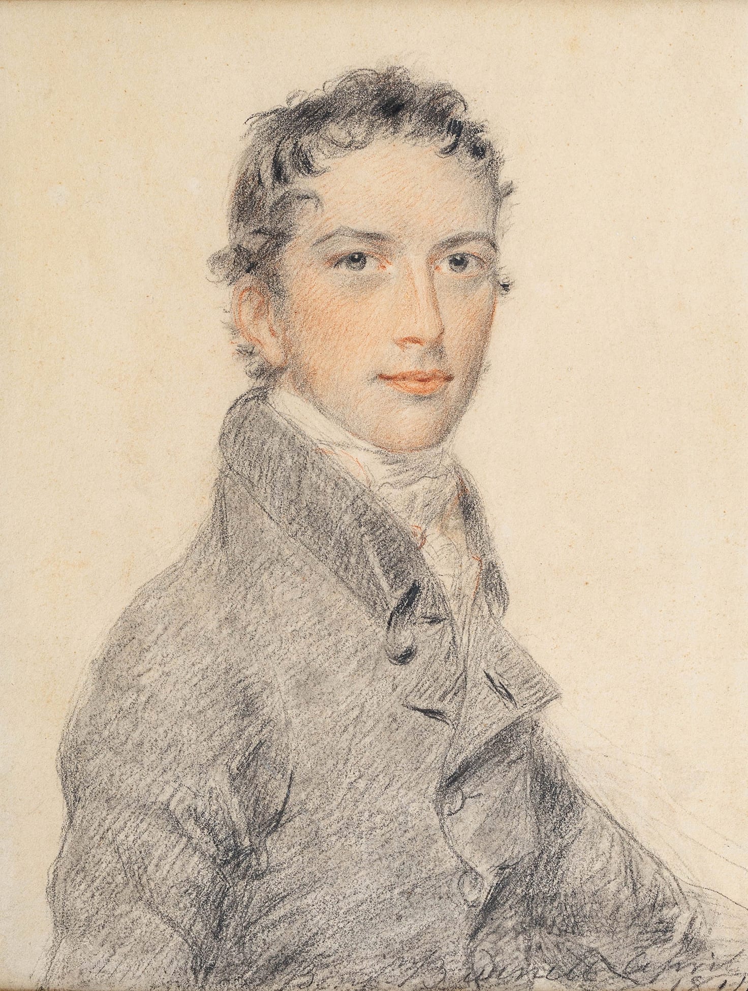 BURNELL Benjamin (1769-1828) – Portrait of a Young Man. | ABBOTT and HOLDER