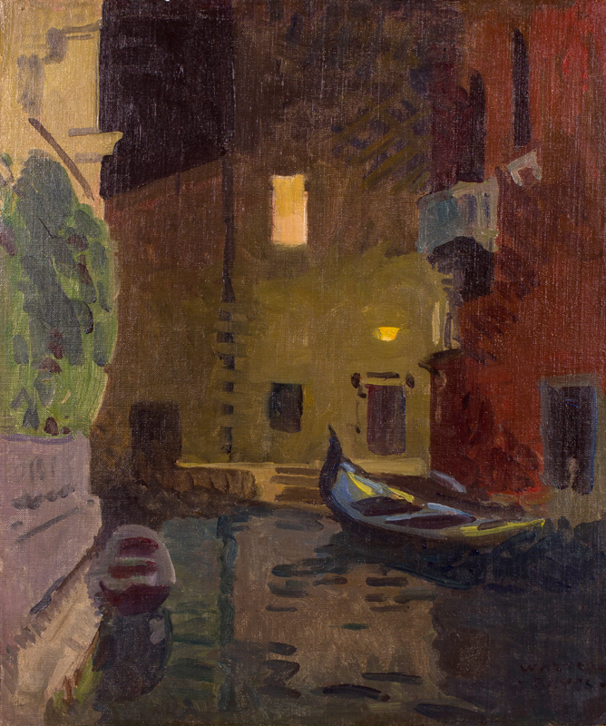 BAYES Walter (1869-1956) – ‘Venice at night’. | ABBOTT and HOLDER