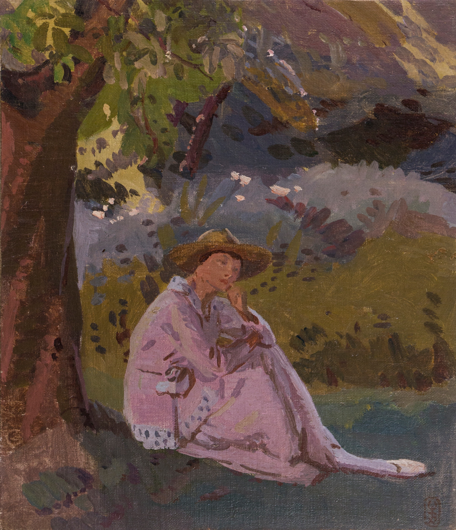 BAYES Walter (1869-1956) – The artist’s wife. | ABBOTT and HOLDER