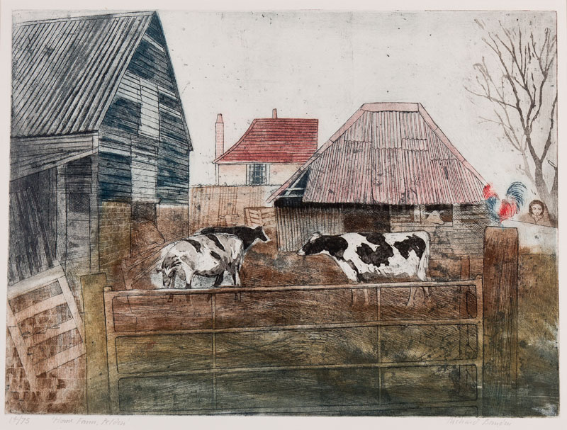 BAWDEN Richard R.W.S. N.E.A.C. R.E. (b.1936) – ‘Home Farm, Peldon ...