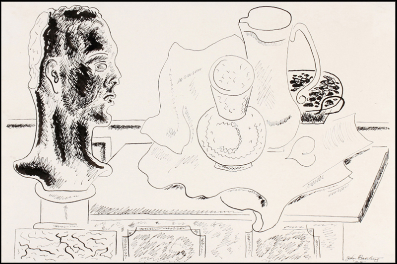 BANTING John (1902-1972) – Still-life with bust and carafe. | ABBOTT ...