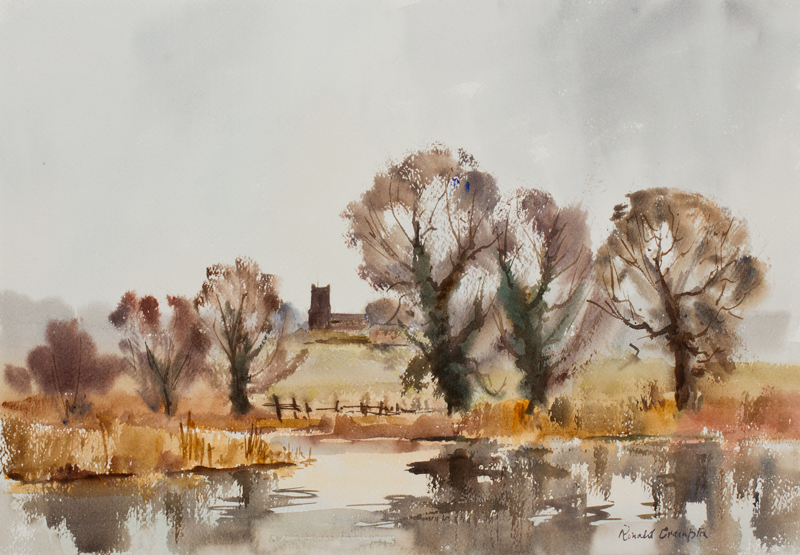 CRAMPTON Ronald (1905-1985) – Meadows at Castle Acre, Norfolk. | ABBOTT ...