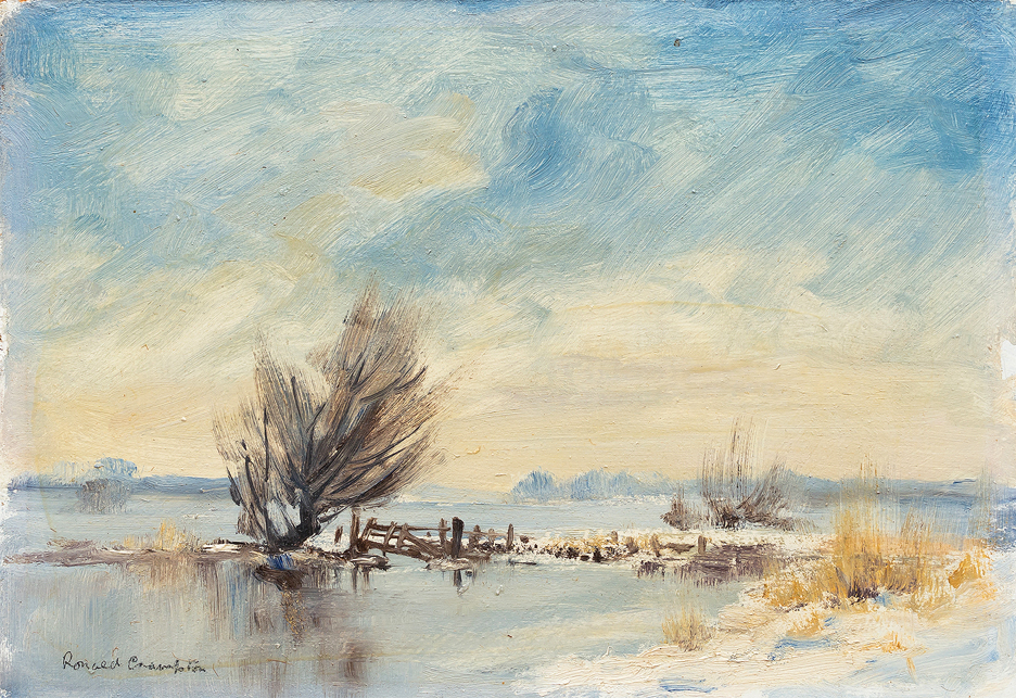 CRAMPTON Ronald (1905-1985) – A frozen Broad, Norfolk. | ABBOTT and HOLDER