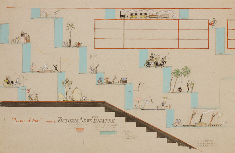CRAIG Edward (‘Edward Carrick’) (1905-1998) – ‘Victoria News Theatre ...