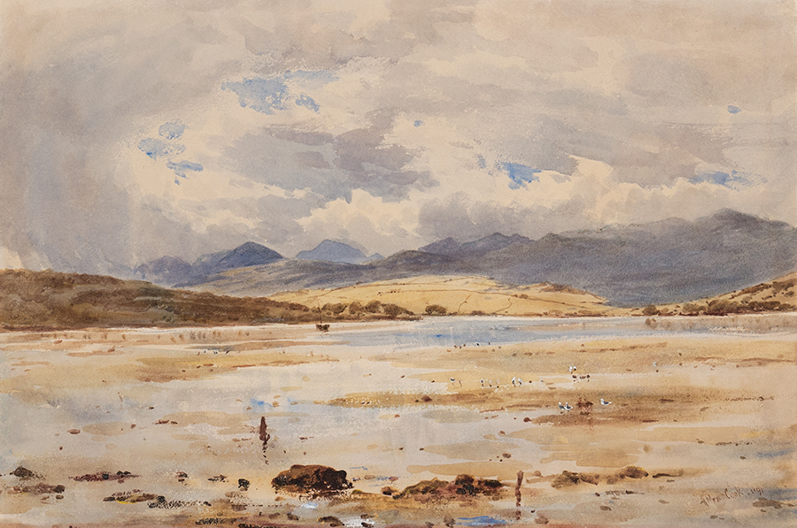 COOK Herbert Moxon (1844-1920) – ‘The Mouth of the Conway’. | ABBOTT ...