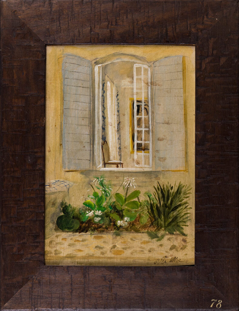 COBBE Alec (b.1945) – Flower bed and open window. | ABBOTT and HOLDER