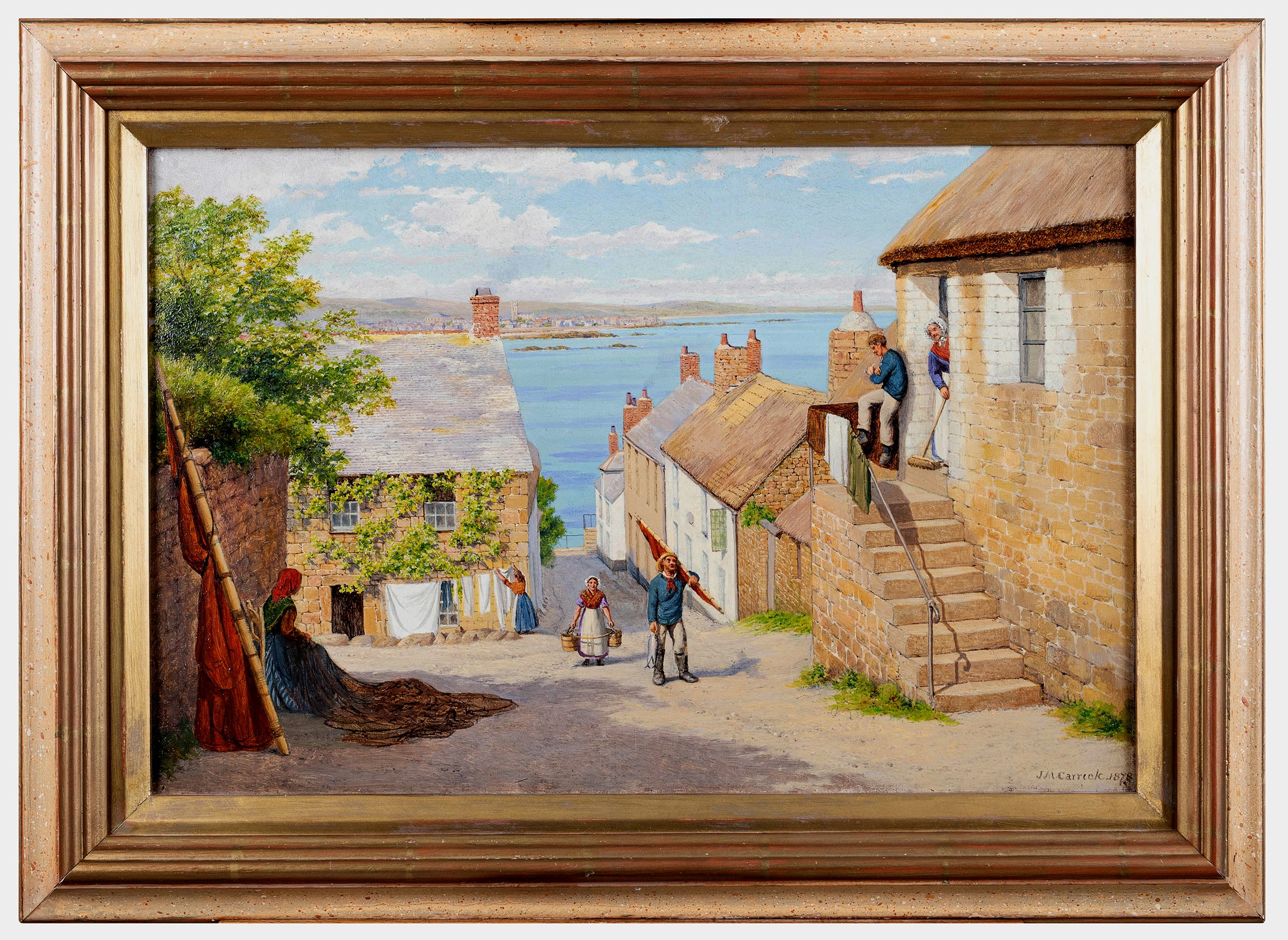 CARRICK John Mulcaster (1833-1896) – Penzance from Newlyn. | ABBOTT and ...