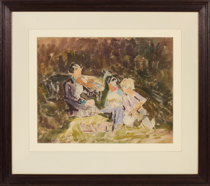 CLARKE HALL Edna (1879-1979) – The German governess ‘Carola playing her ...