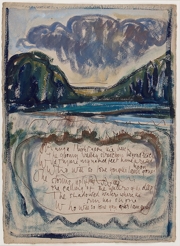 CLARKE HALL Edna (1879-1979) – ‘Strange light upon the beach…’ Ink ...