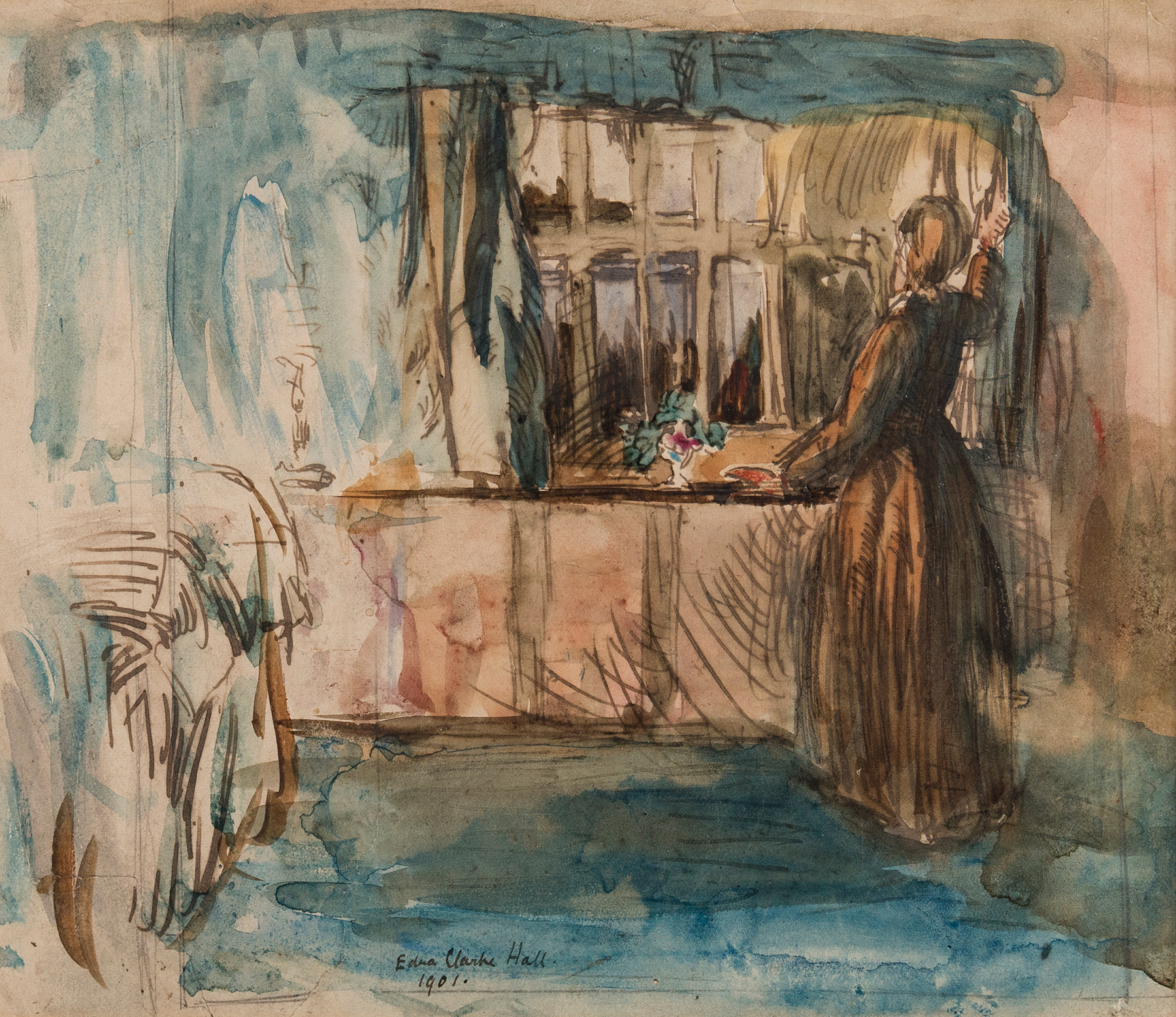 CLARKE HALL Edna (1879-1979) – Cathy ‘At the window’: a ‘Wuthering ...