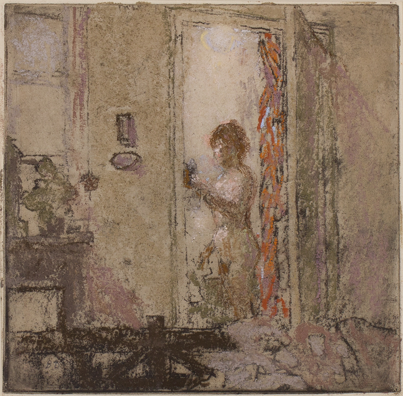 DUNSTAN Bernard R.A. (b.1920) – The bathroom door. | ABBOTT and HOLDER