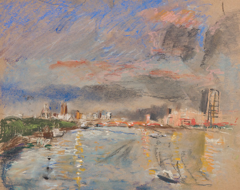 EYTON Anthony R.A. (b.1923) – ‘Waterloo Bridge looking down stream ...