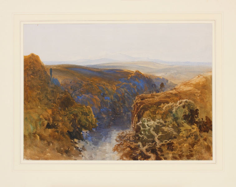 EVANS Bernard Walker R.I. (1843-1922) – Scottish river. | ABBOTT and HOLDER