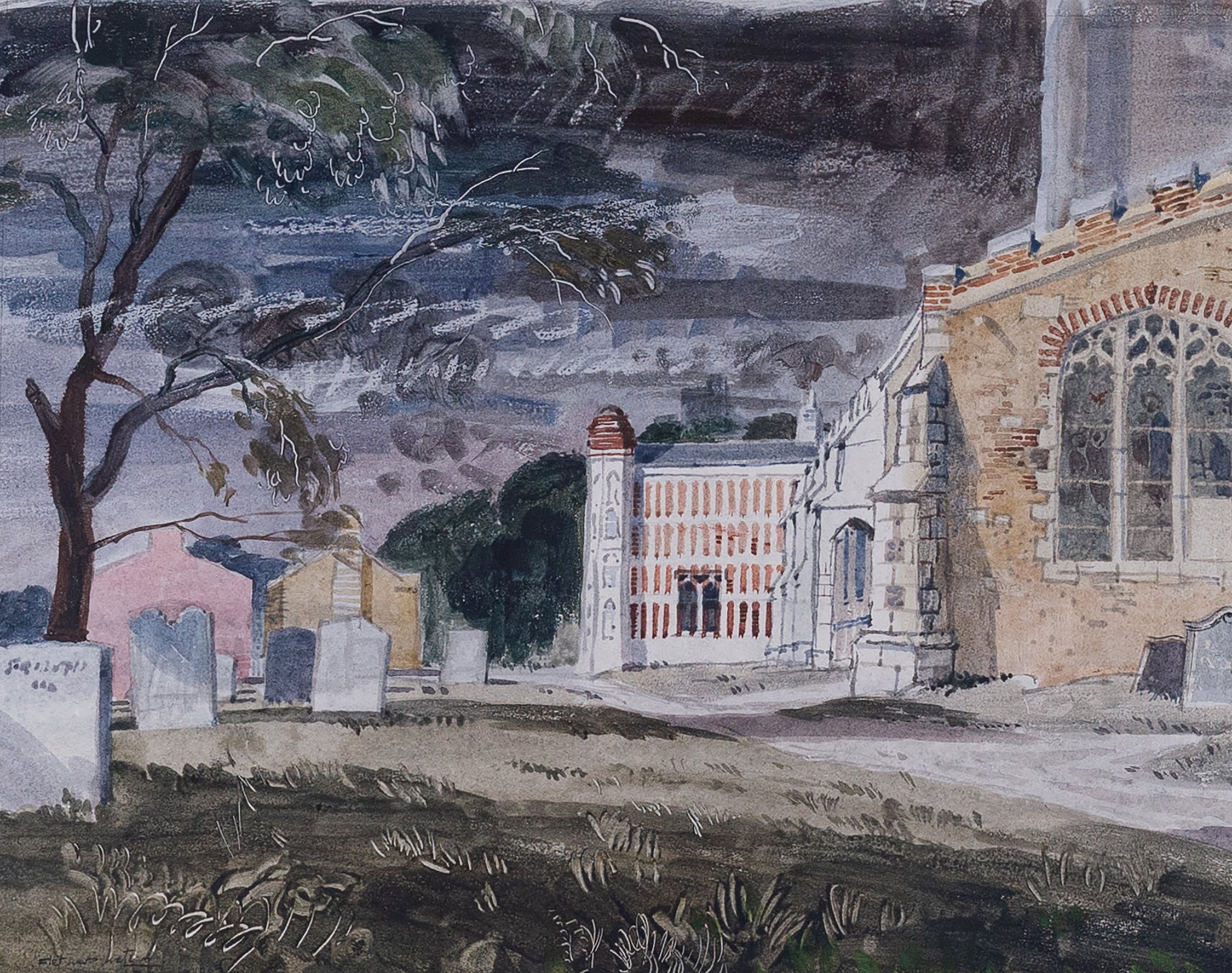 FLETCHER-WATSON James (1913-2004) – Eye Church, Suffolk: the coming ...
