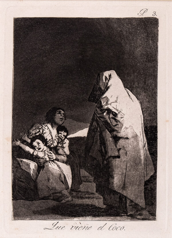 GOYA Jose de Goya y Lucientes (1746-1828) – ‘Que viene el Coco’: No ...