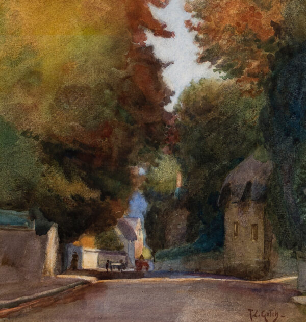 GOTCH Thomas Cooper (1854-1931) – A West Country village street ...