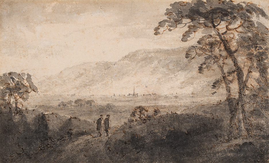 GILPIN William (1724-1804) – Capriccio: a road to the mountains ...
