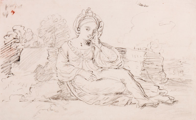 HOARE Mary (1753-1820) – Reclining model. | ABBOTT and HOLDER