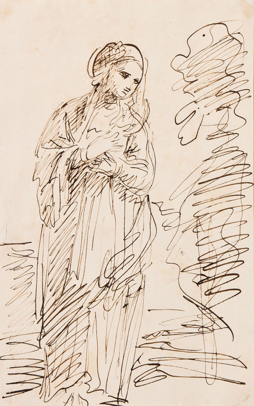 HOARE Mary (1753-1820) – Figure in landscape. | ABBOTT and HOLDER