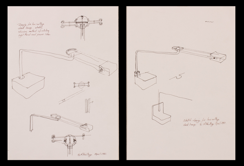 HERITAGE Robert (b.1927) – Two ‘Design for low voltage desk lamp ...