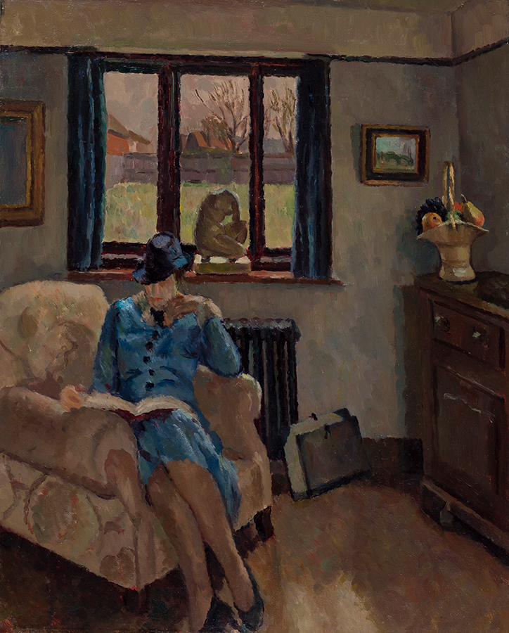 HEPWORTH Dorothy (1898-1978) – Interior of the artist’s Cookham house ...