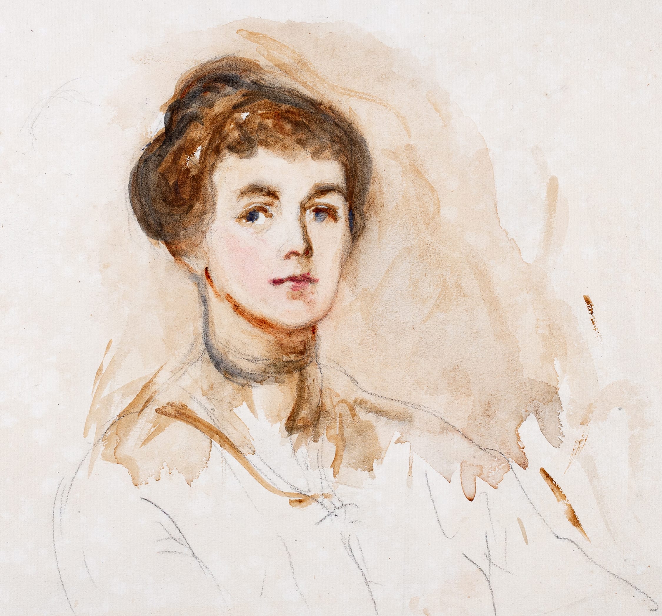 HATCH Ethel (1869-1975) – Study of a young woman, possibly a self ...