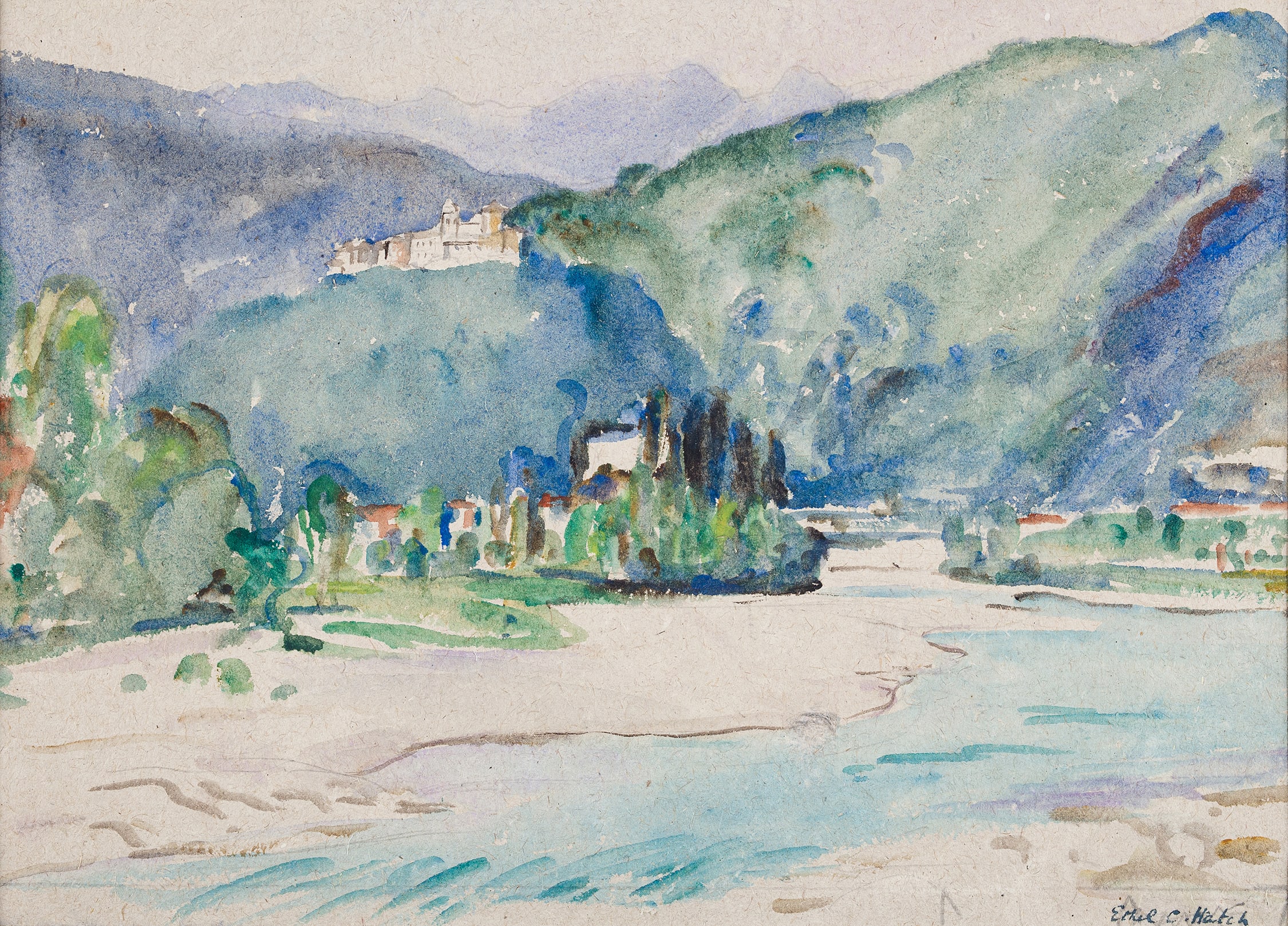 HATCH Ethel (1869-1975) – A Northern Italian valley. | ABBOTT and HOLDER