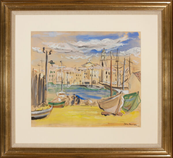 HARRISON John Theodore (1914-2002) – A Riviera port, probably St Tropez ...