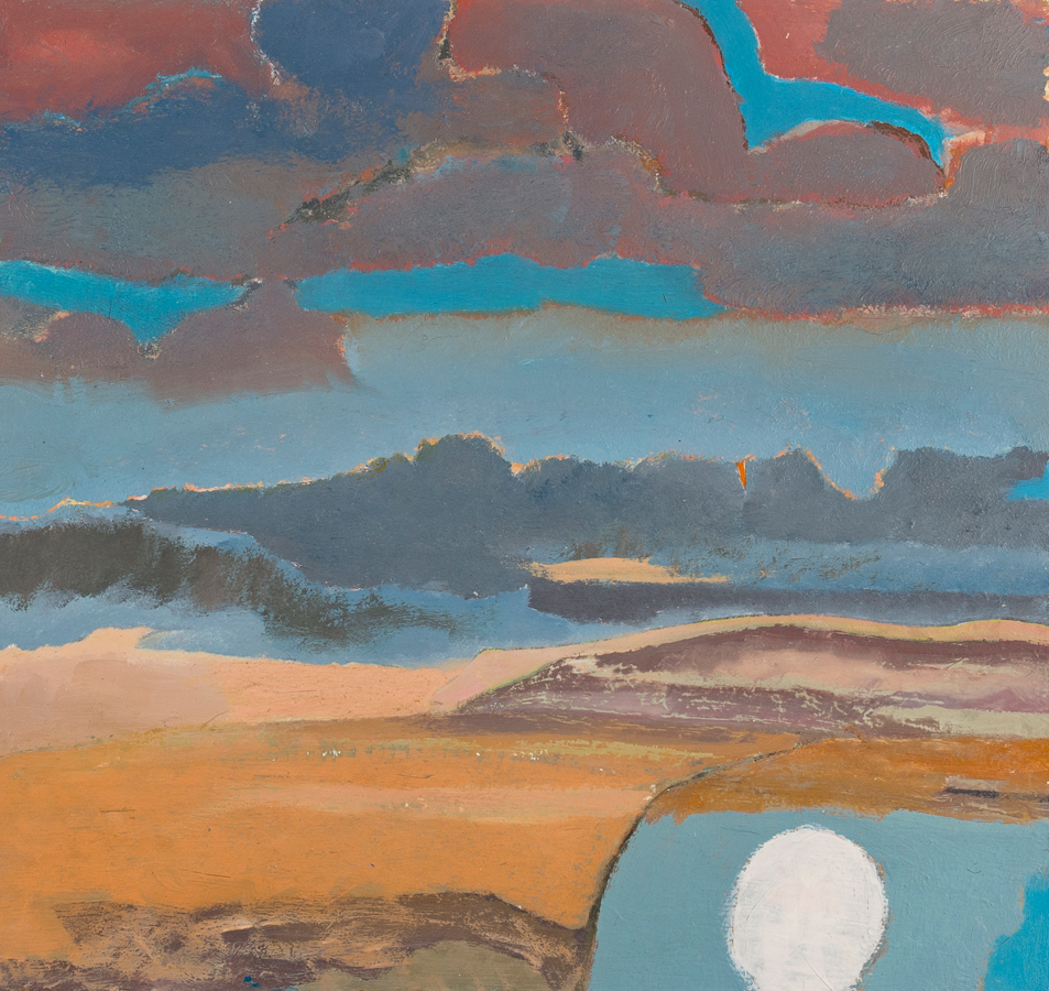 HYATT Derek (1931-2015) – ‘Moonrise’ Oil on board. | ABBOTT and HOLDER