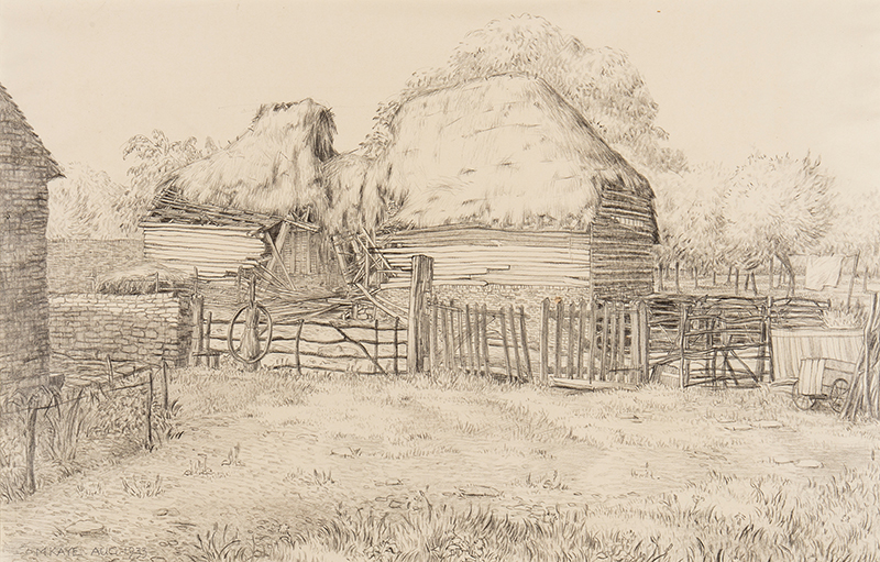 KAYE Mary (Exh: 1931-1938) – A farmyard. | ABBOTT and HOLDER
