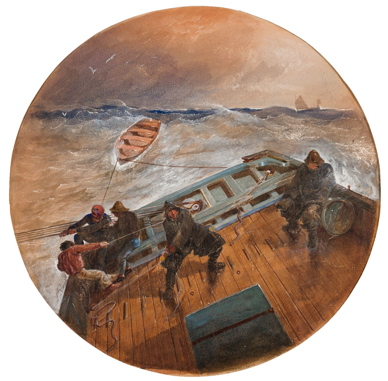 KEENE Charles (1823-1891) – The helmsman. | ABBOTT and HOLDER