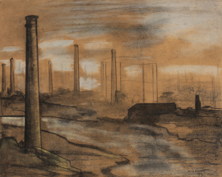 KRAMER Jacob (1892-1962) – Industrial landscape, Leeds. | ABBOTT and HOLDER