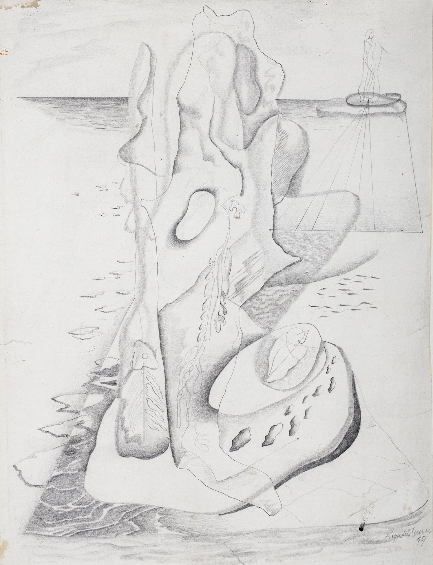 LUNN Augustus (1905-1986) – Surreal Composition. | ABBOTT and HOLDER