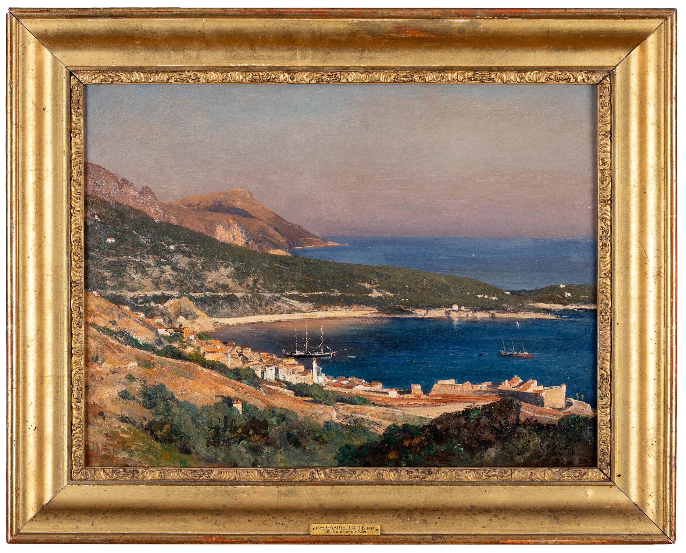 LOPPE Gabriel (1825-1913) – View of Villefranche. | ABBOTT and HOLDER