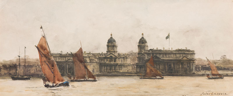 LESSORE Jules (1849-1892) – ‘Greenwich’. | ABBOTT and HOLDER
