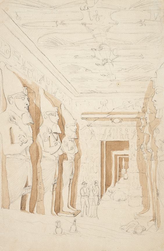 LE STRANGE Henry L’Estrange Styleman (1815-1862) – Egypt: ‘Interior of ...