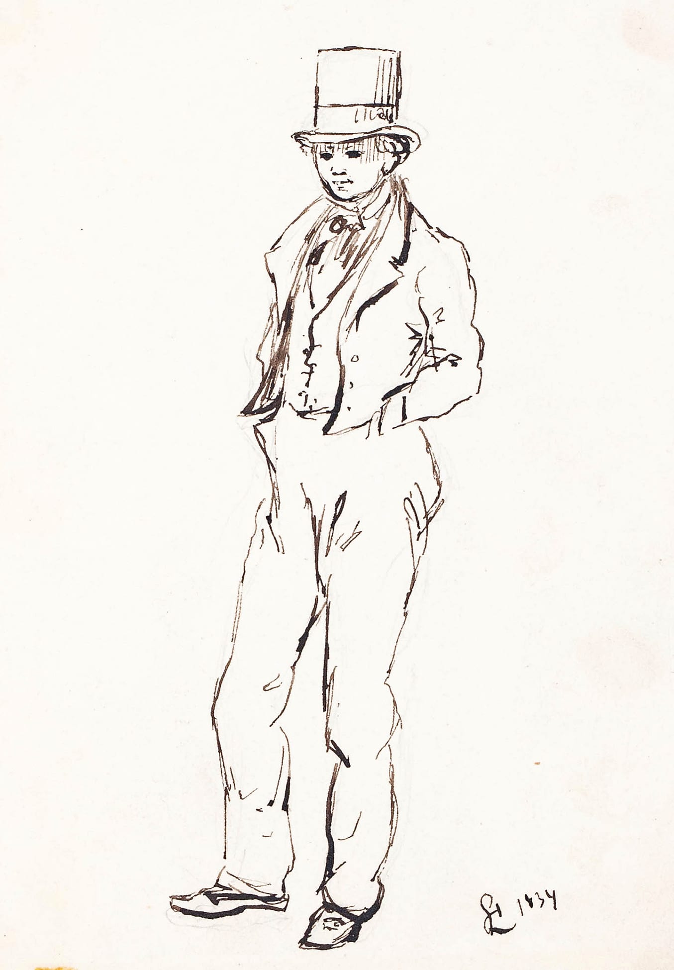 LANDELLS Ebenezer (1808-1860) – Standing Boy. | ABBOTT and HOLDER