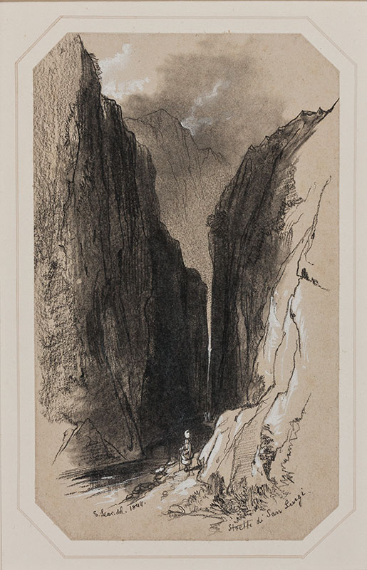 LEAR Edward (1812-1888) – Abruzzo: ‘Stretti di San Luigi’. | ABBOTT and ...