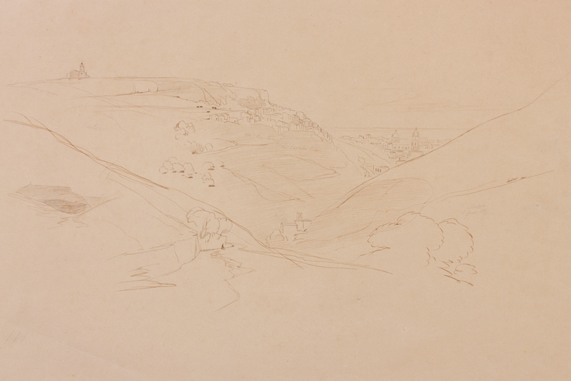 LEAR Edward (1812-1888) – Sicily: ‘Modica, 8 June 1847’. | ABBOTT and ...