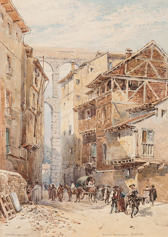 MURRAY Alexander Henry Hallam F.S.A. (1854-1934) – ‘Roman Aquaduct ...